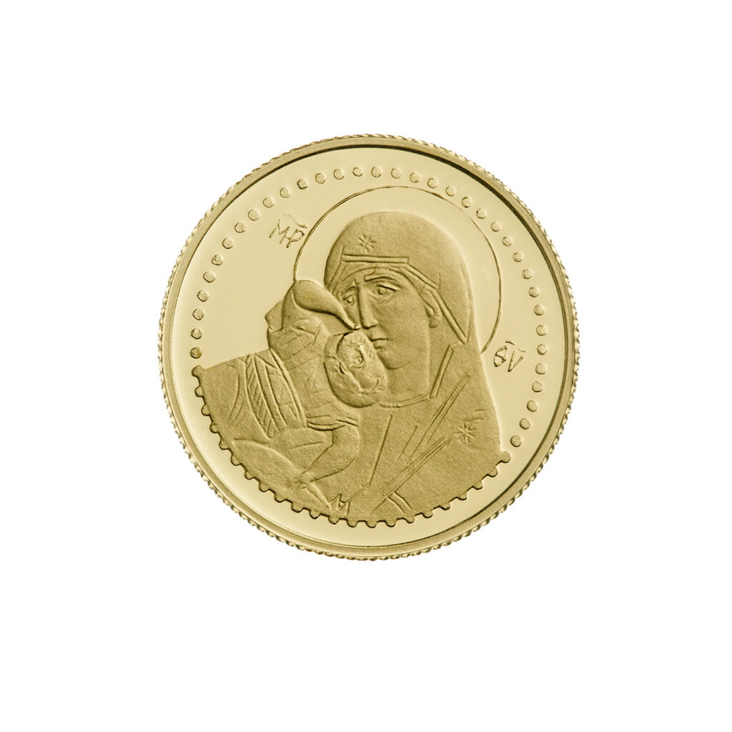 Zlatnik Sveta Bogorodica/revers grb SPC - Magioni